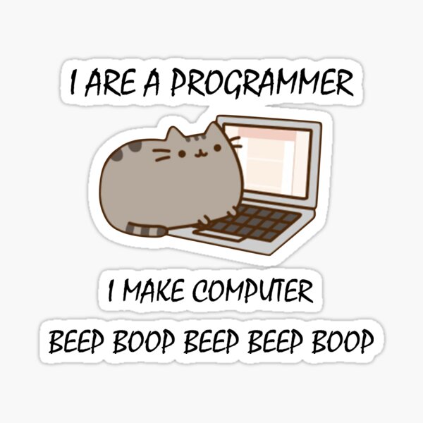 I Are Programmer Beep Boop Stickers | Redbubble