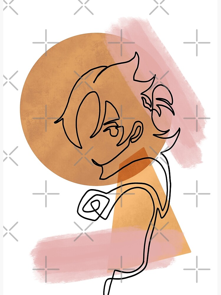 "Mid Century Modern Albedo Line Art" Poster by BlotsAndPrints | Redbubble