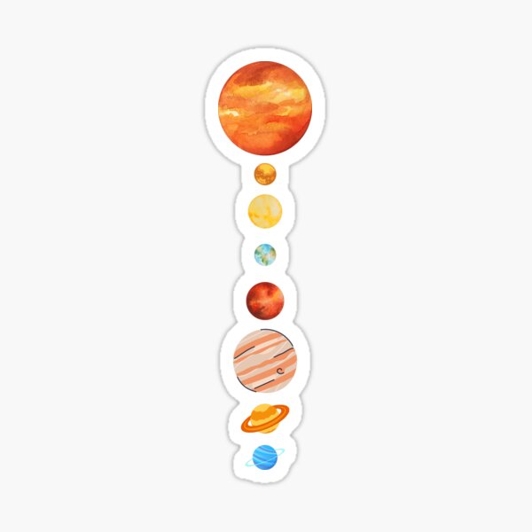 "solar system planets design." Sticker for Sale by mo5h9 | Redbubble