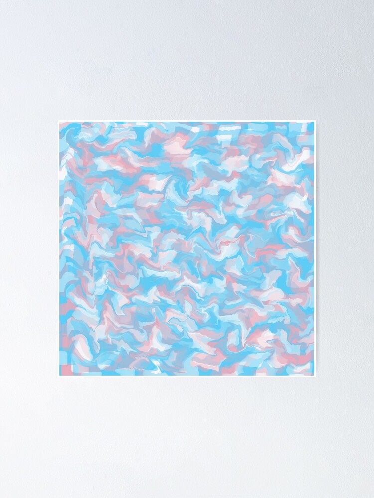 "Subtle Trans Pride" Poster for Sale by birdio | Redbubble