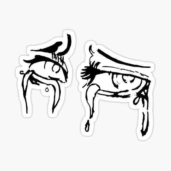 "crying eyes" Sticker for Sale by vicky101otaku | Redbubble