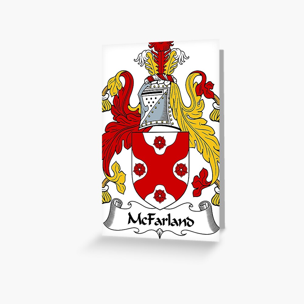 "McFarland Coat of Arms / McFarland Family Crest" Greeting Card by ScotlandForever | Redbubble
