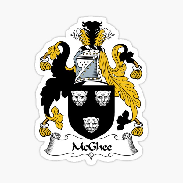 "McGhee Coat of Arms / McGhee Family Crest" Sticker for Sale by ...
