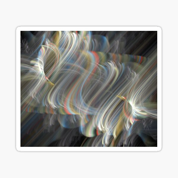 "Whoosh Fractal" Sticker for Sale by cannemoser | Redbubble