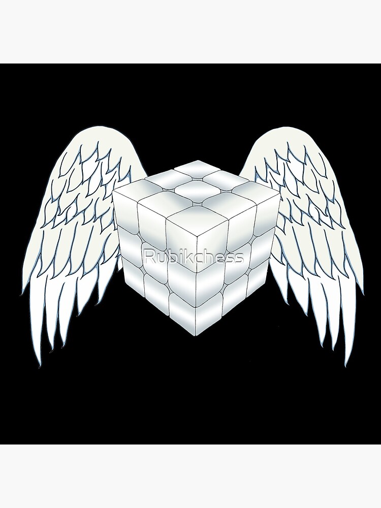 "Celestial Angel Cube (Saint Cube)" Poster for Sale by Rubikchess ...