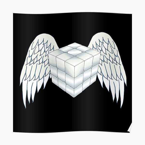 "Celestial Angel Cube (Saint Cube)" Poster for Sale by Rubikchess ...