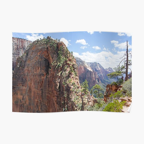 "Hike up to Angels Landing" Poster by NationalNature | Redbubble