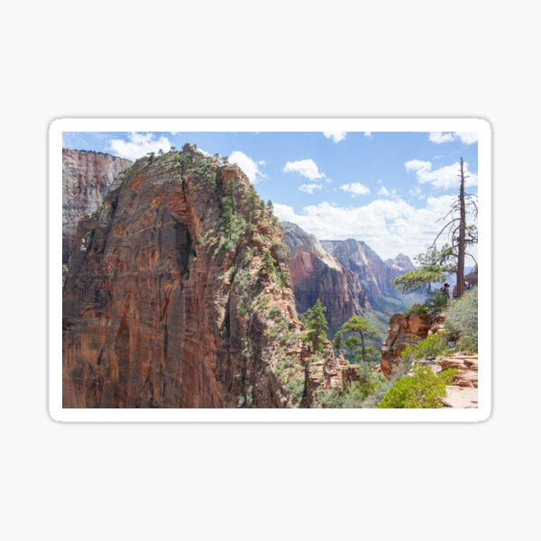 "Hike up to Angels Landing" Sticker for Sale by NationalNature | Redbubble