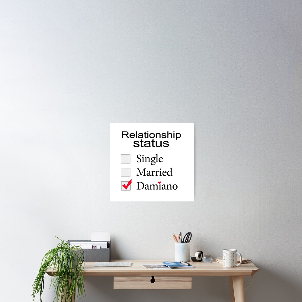 "Relationship status Damiano david maneskin" Poster by TessyArt | Redbubble