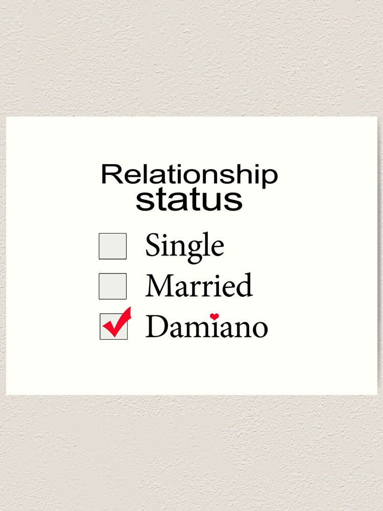 "Relationship status Damiano david maneskin" Art Print by TessyArt ...