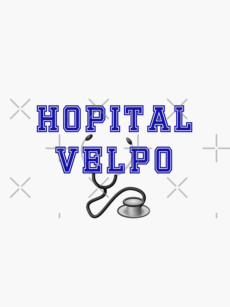 "velpo hospital" Sticker for Sale by Maskagace | Redbubble