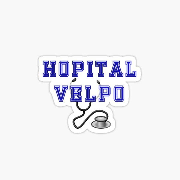 "velpo hospital" Sticker for Sale by Maskagace | Redbubble