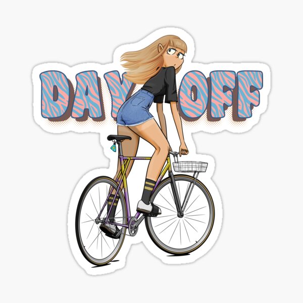 "DAY OFF" Sticker for Sale by art-by-nidan | Redbubble
