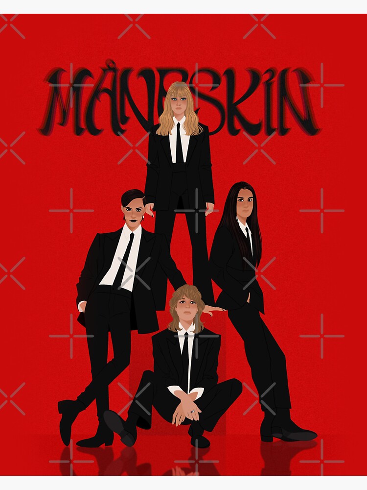 "Måneskin rock band Maneskin" Sticker for Sale by lacato | Redbubble