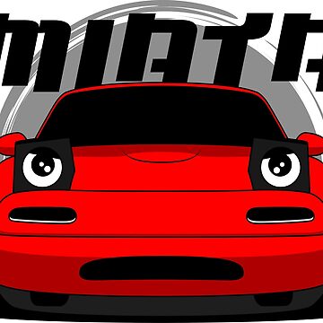 "Angry miata" Sticker by goldentuners | Redbubble