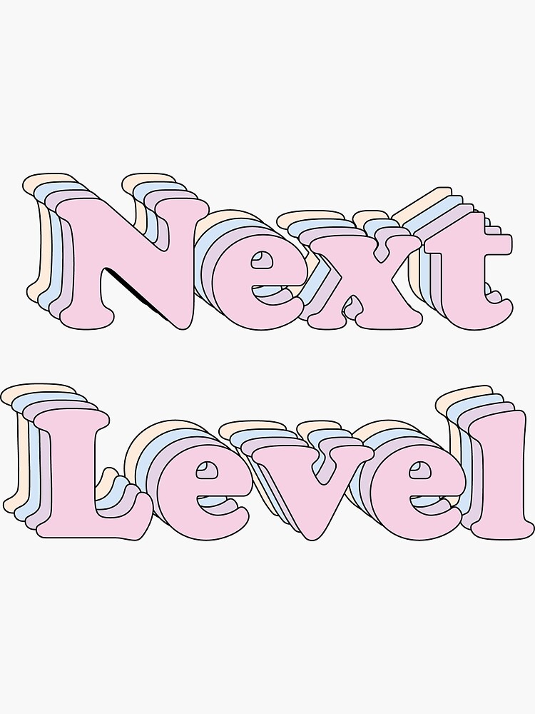 "Pastel Next Level" Sticker for Sale by SiennaArt | Redbubble