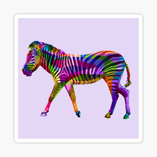 "Zebra 1" Sticker by Hand-drawn | Redbubble