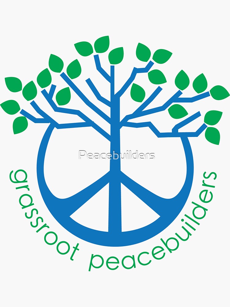 "Tree Peace Sign, Earth Day Colors, Green Leaves, Peacebuilders ...