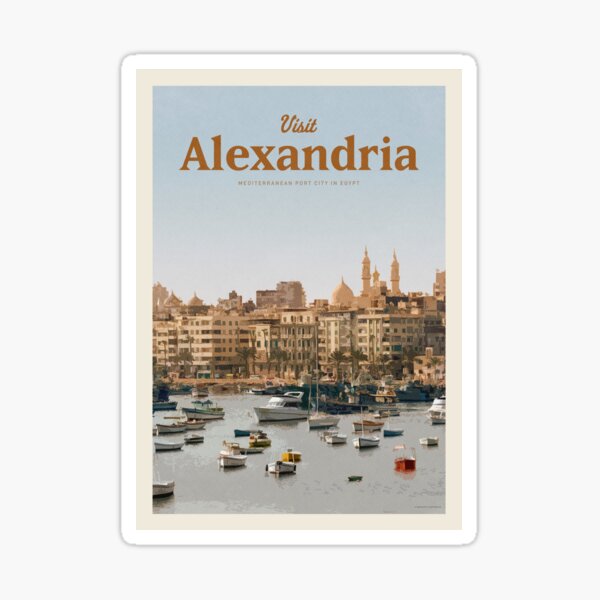 "Visit Alexandria" Sticker for Sale by CallumGardiner | Redbubble