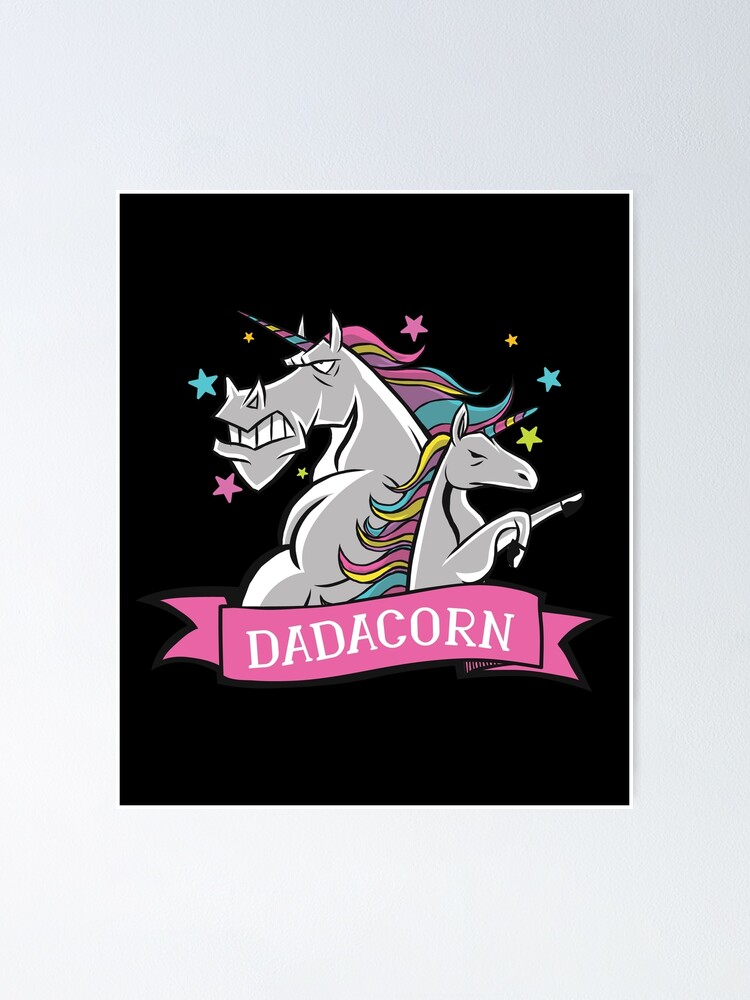 "Dadacorn Daddy Unicorn Fathers Day Gift for Dad of Unicorn Daughter ...