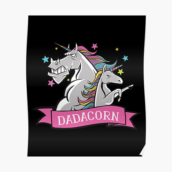 "Dadacorn Daddy Unicorn Fathers Day Gift for Dad of Unicorn Daughter ...