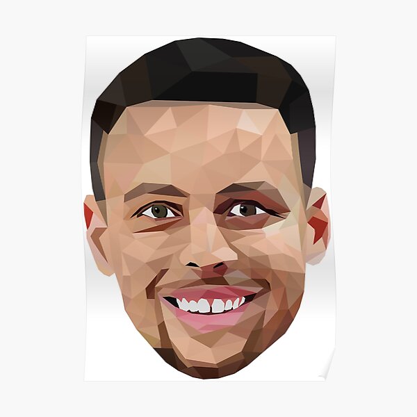 "Stephen Curry low poly art" Poster by kingswag | Redbubble
