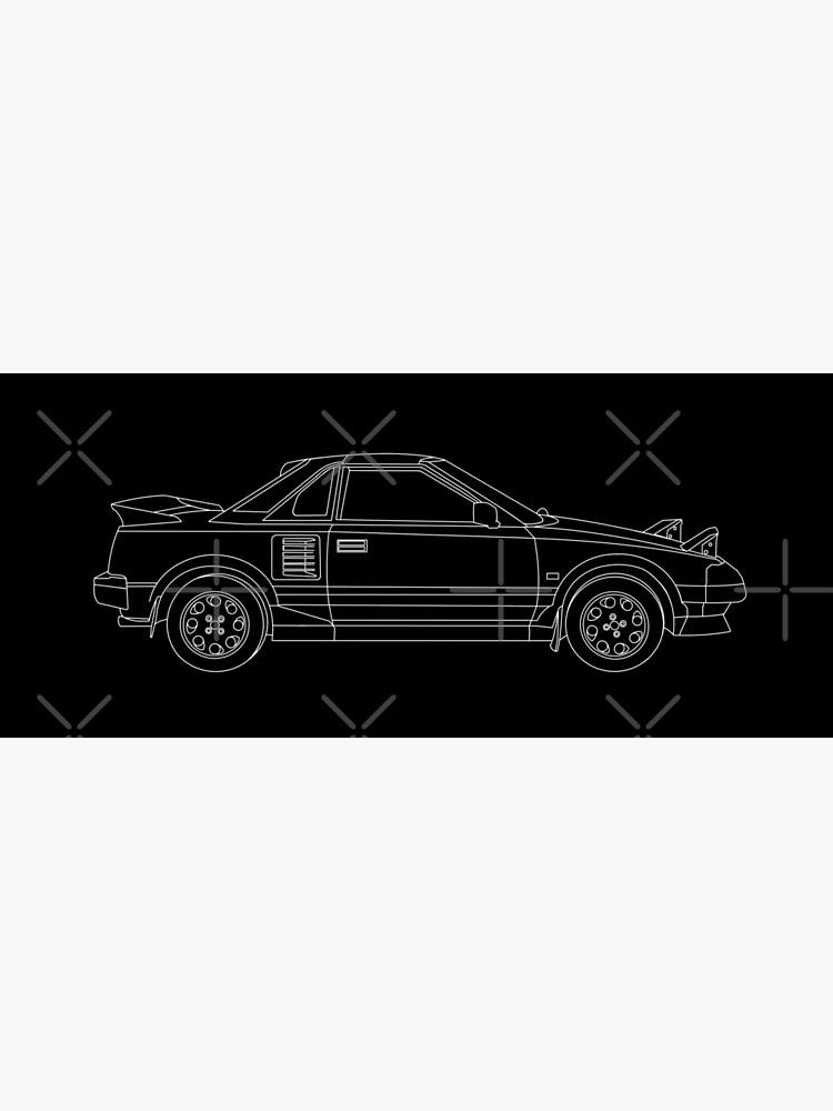 "Toyota MR2 MK1 line art" Photographic Print for Sale by Milanicole ...