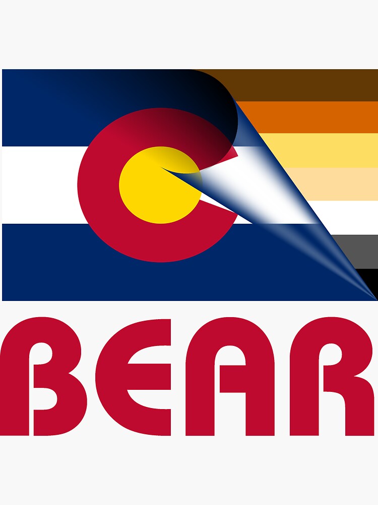 "Colorado Bear Pride Flag" Sticker for Sale by bigbadbear | Redbubble