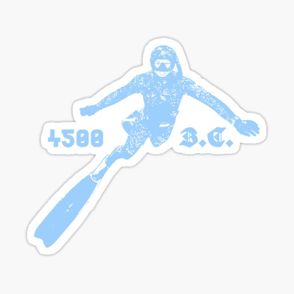 "Apnea diving 4500 B.C." Sticker for Sale by WrKwR | Redbubble