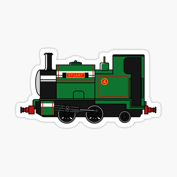 "Stuart the Little Engine" Sticker for Sale by WestieMerch | Redbubble