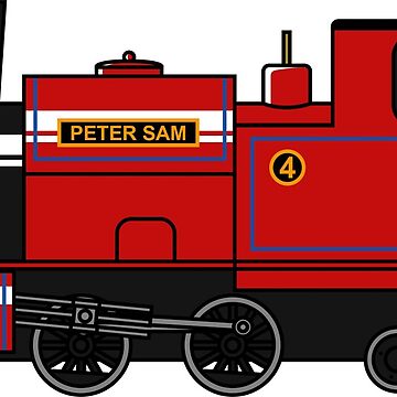 "Peter Sam the Little Engine (RWS)" Sticker for Sale by WestieMerch ...