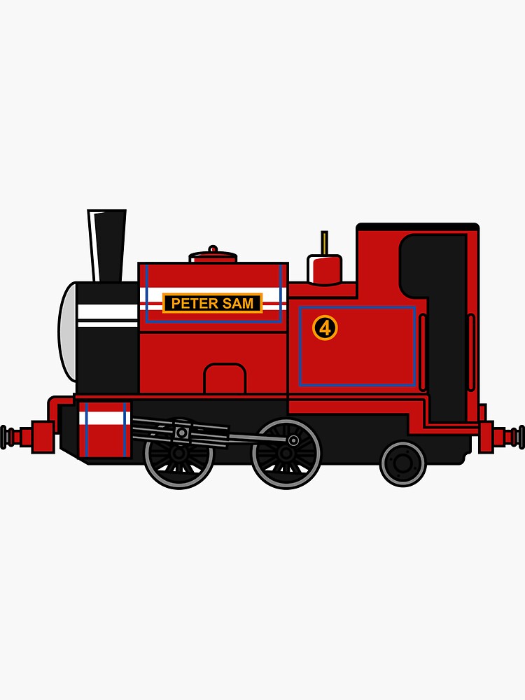"Peter Sam the Little Engine (RWS)" Sticker for Sale by WestieMerch ...