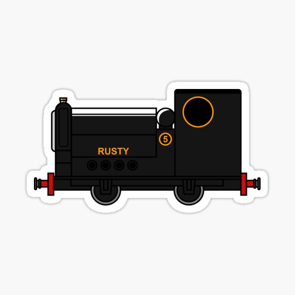 "Rusty the Little Diesel (RWS)" Sticker for Sale by WestieMerch | Redbubble