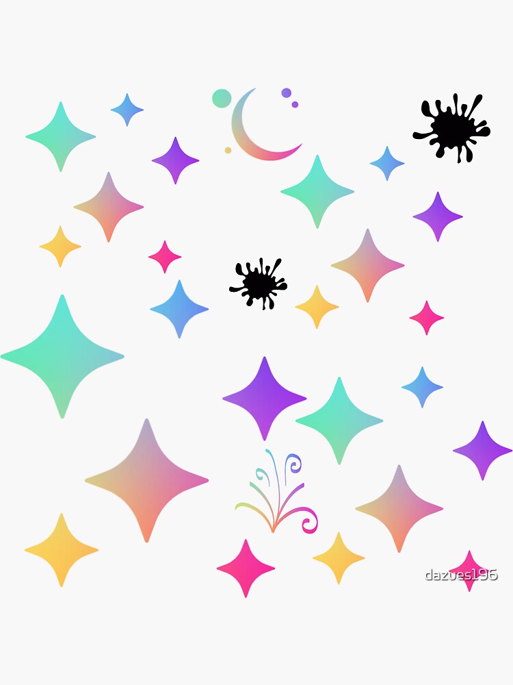 "UNIVERSAL STARS COLOR " Sticker by dazues196 | Redbubble