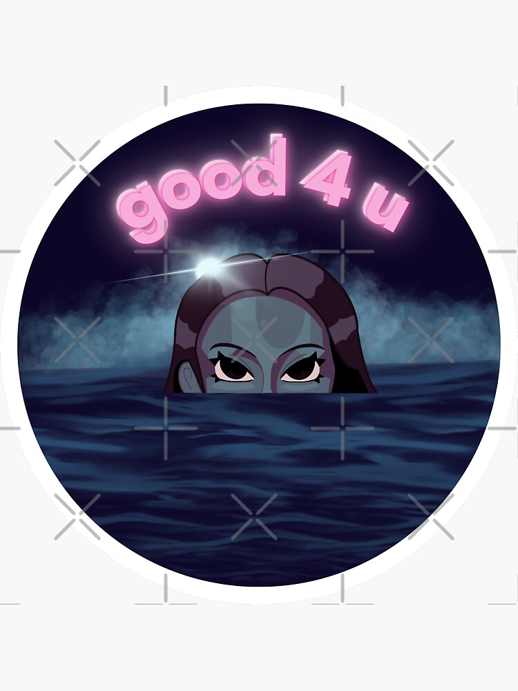 "Good 4 U Sticker w/ Pink Lettering" Sticker by soapdraws | Redbubble