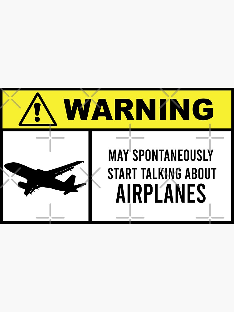 "Aviation Warning" Sticker by Joel-Designs | Redbubble