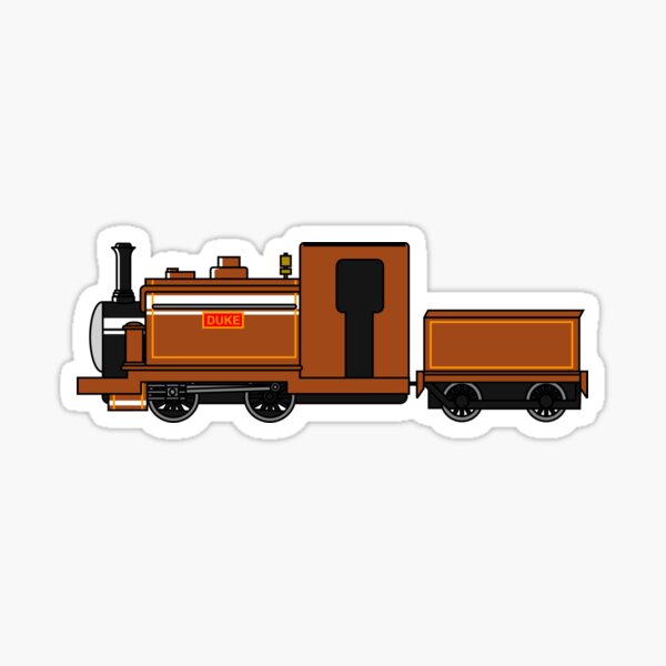 "Duke the Lost Engine" Sticker for Sale by WestieMerch | Redbubble