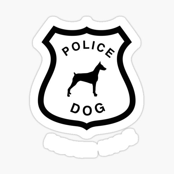 "Police dog" Sticker for Sale by Stefan31 | Redbubble