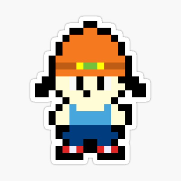 Pegatina «Pixel Parappa» de ImpishMATT | Redbubble