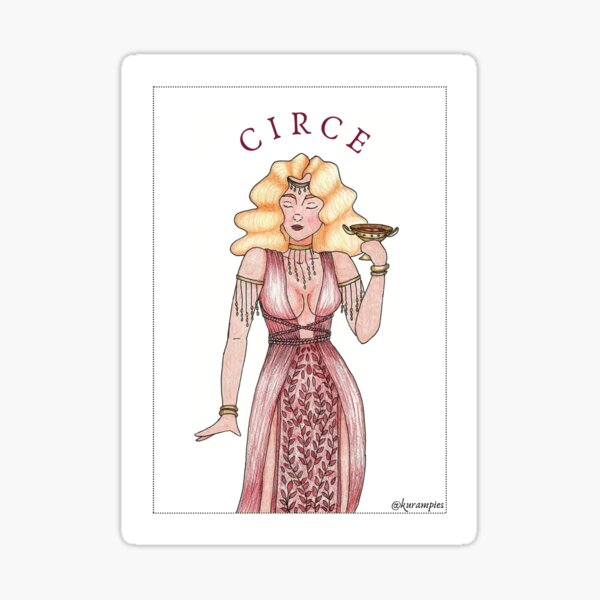 "Circe Greek Mythology" Sticker for Sale by kurampies | Redbubble