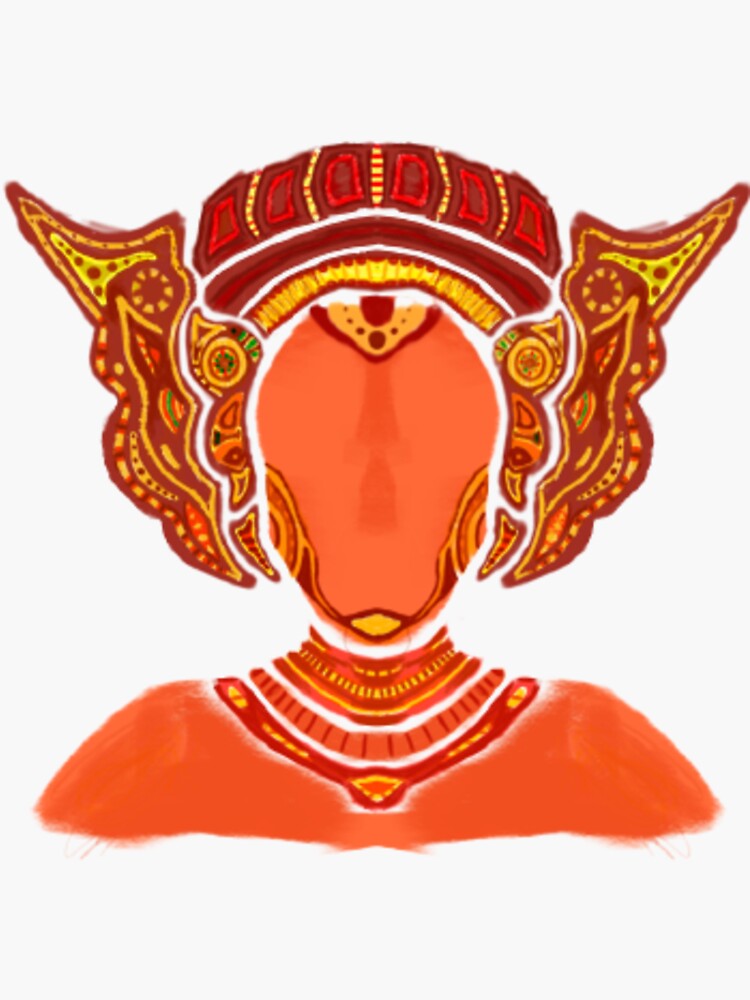 "Theyyam kerala traditional folk" Sticker for Sale by TAKE--DIFFERENT ...