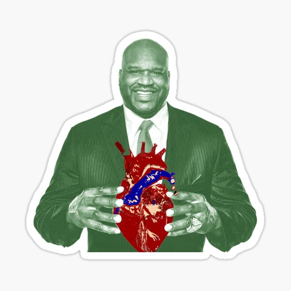 "The Love Shaq Sticker" Sticker by pigeonfoot | Redbubble