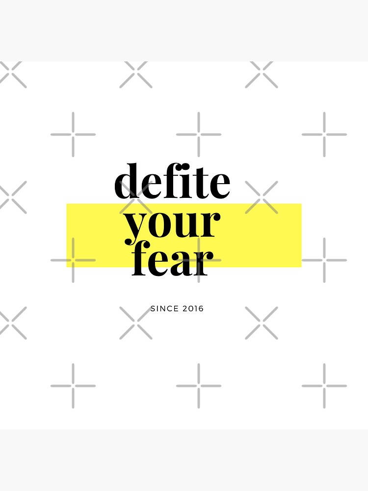 "defite your fear " Sticker for Sale by gone228 | Redbubble