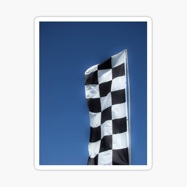 "Checkered Flag" Sticker by AGODIPhoto | Redbubble