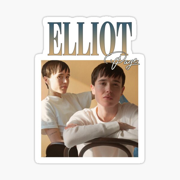 "Elliot page" Sticker for Sale by silvieex | Redbubble