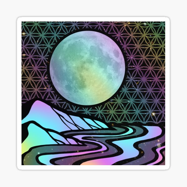 "Rainbow matrix" Sticker by EarthlingAria | Redbubble