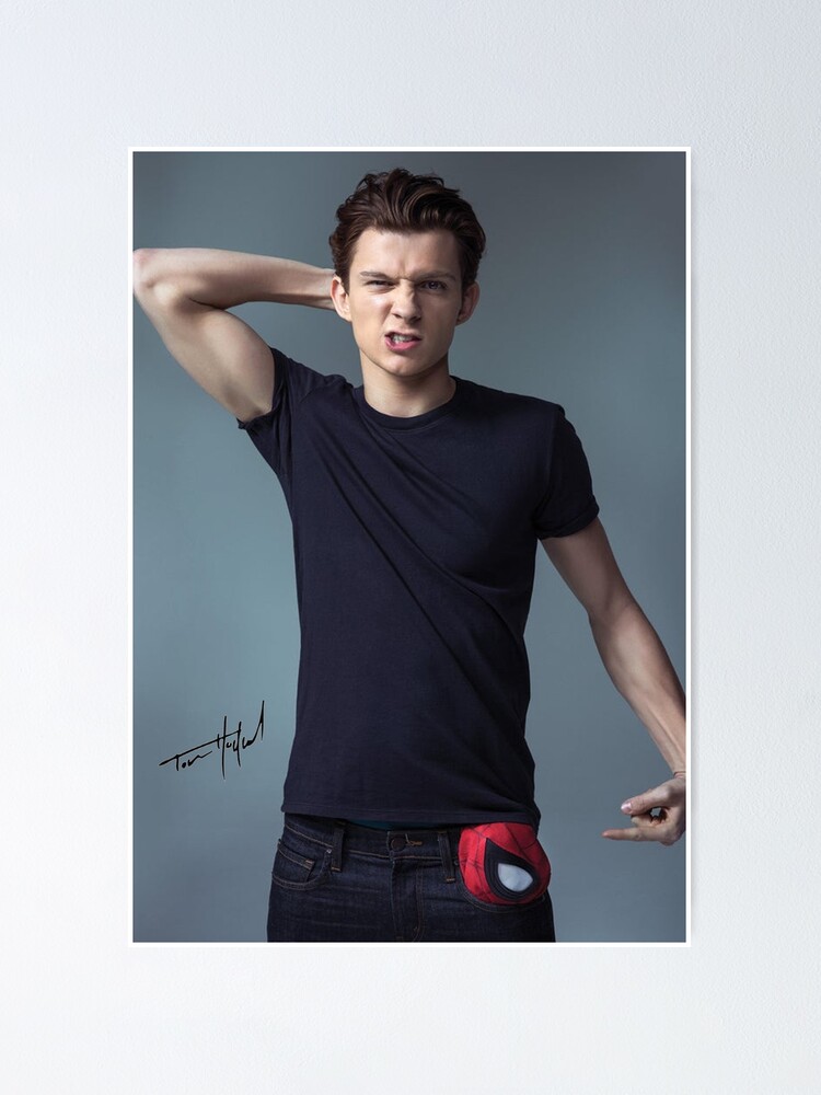 "Tom Holland,autograph" Poster for Sale by prettyfemme | Redbubble