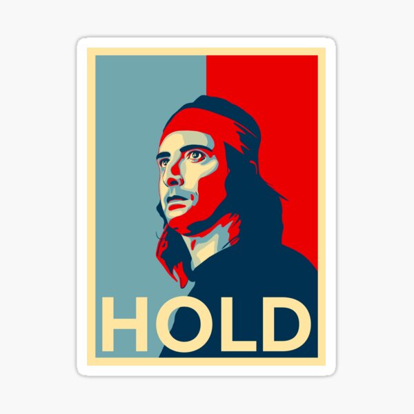 "HOLD " Sticker for Sale by Chess Bible | Redbubble