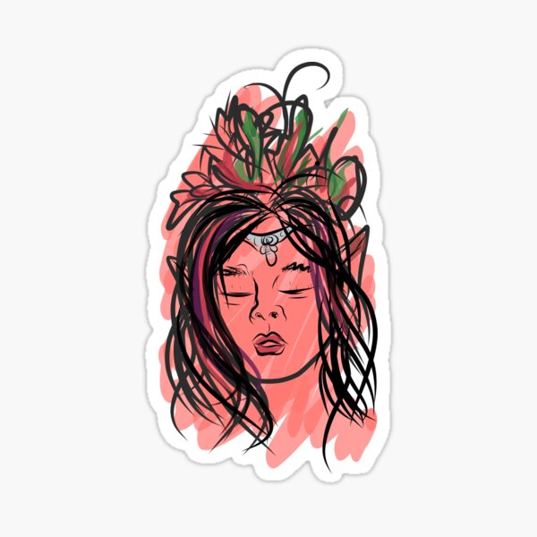 "Sad girl" Sticker for Sale by TanThakur | Redbubble