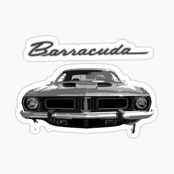 "1973 Plymouth Barracuda Cuda " Sticker for Sale by FromThe8Tees ...